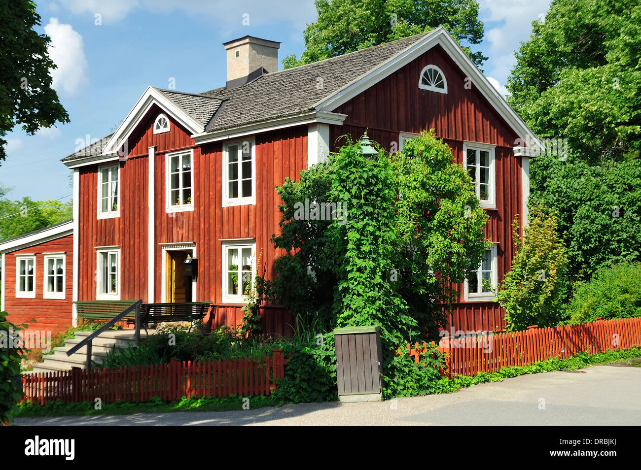 Old red house Stock Photo - Alamy