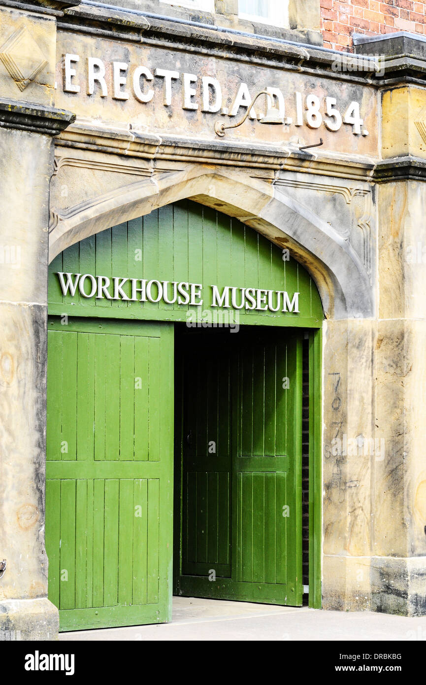The entrance to the Ripon Workhouse Museum Stock Photo - Alamy