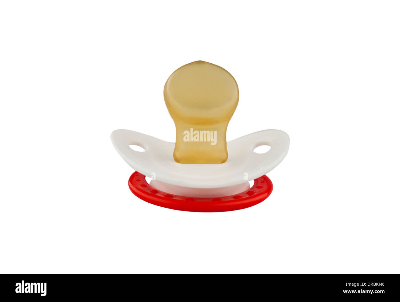 Front view of a baby's dummy isolated on white background Stock Photo ...