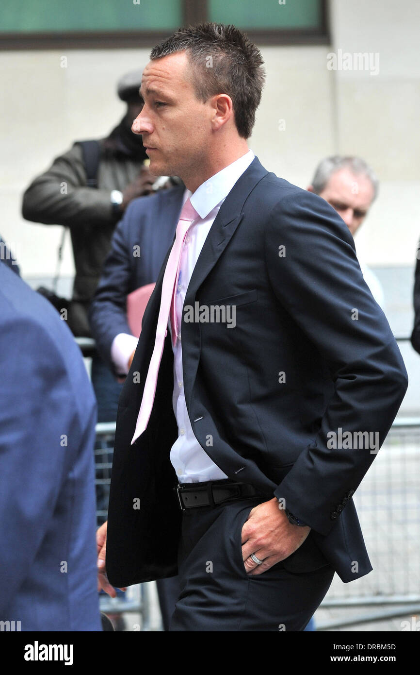 Footballer John Terry arrives at the City of Westminster Magistrates ...
