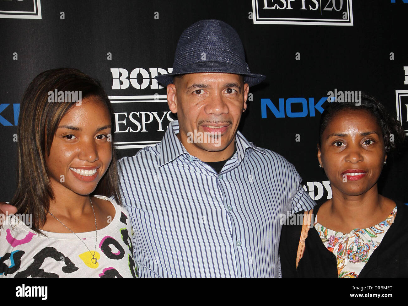 Dewey Bozella with his Family ESPN 'Body Issue' Celebration Party held ...