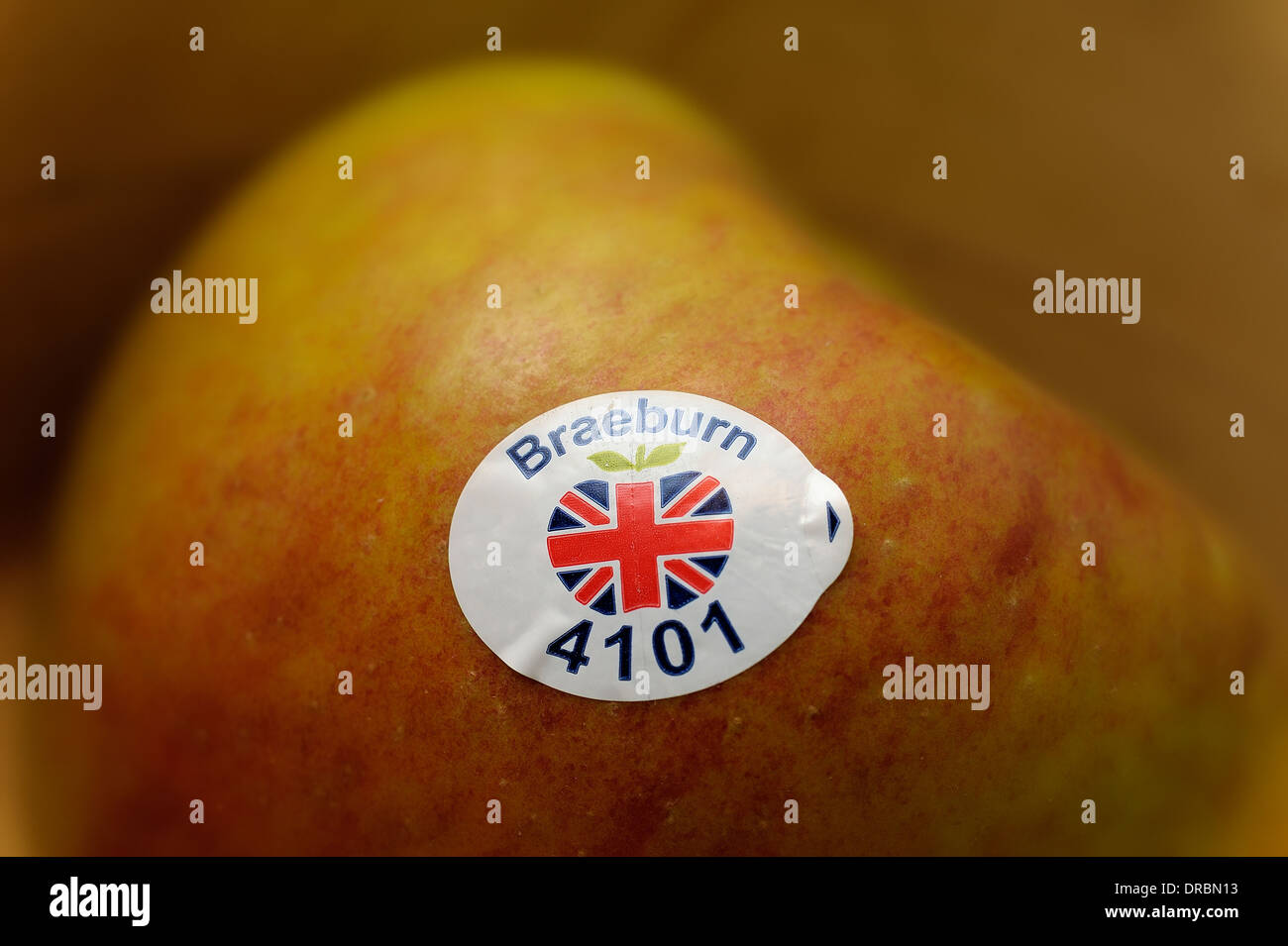 Apple with british flag hi-res stock photography and images - Alamy