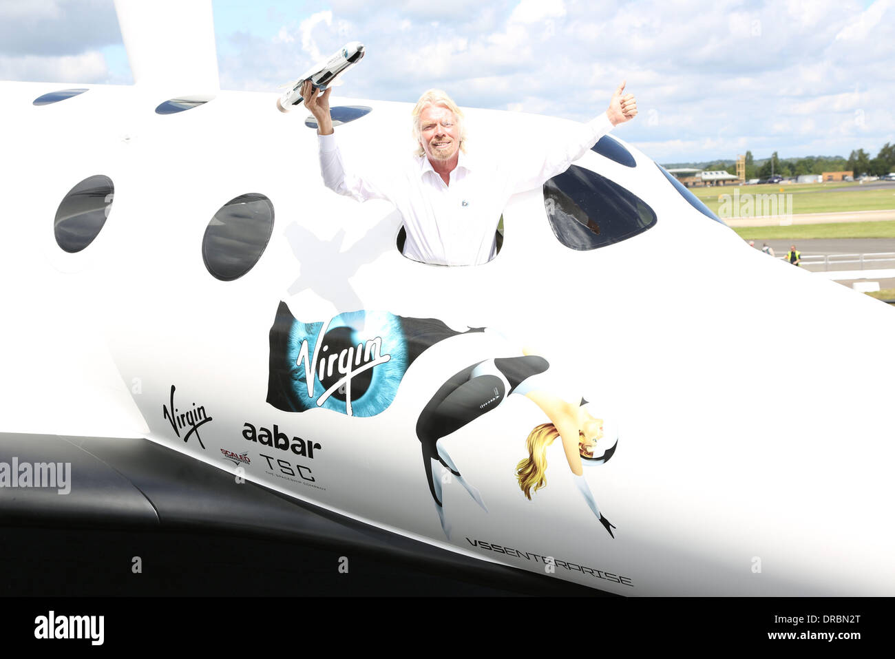 Sir Richard Branson The Virgin Galactic Team at 2012 Farnborough Air ...