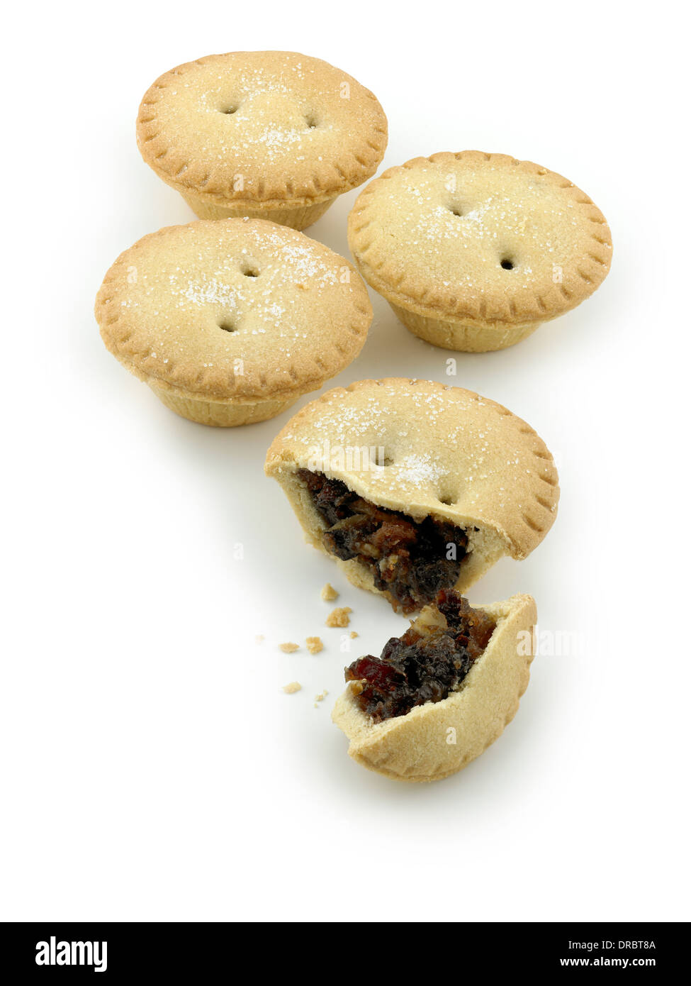 Mince pie white background Cut Out Stock Images & Pictures - Alamy