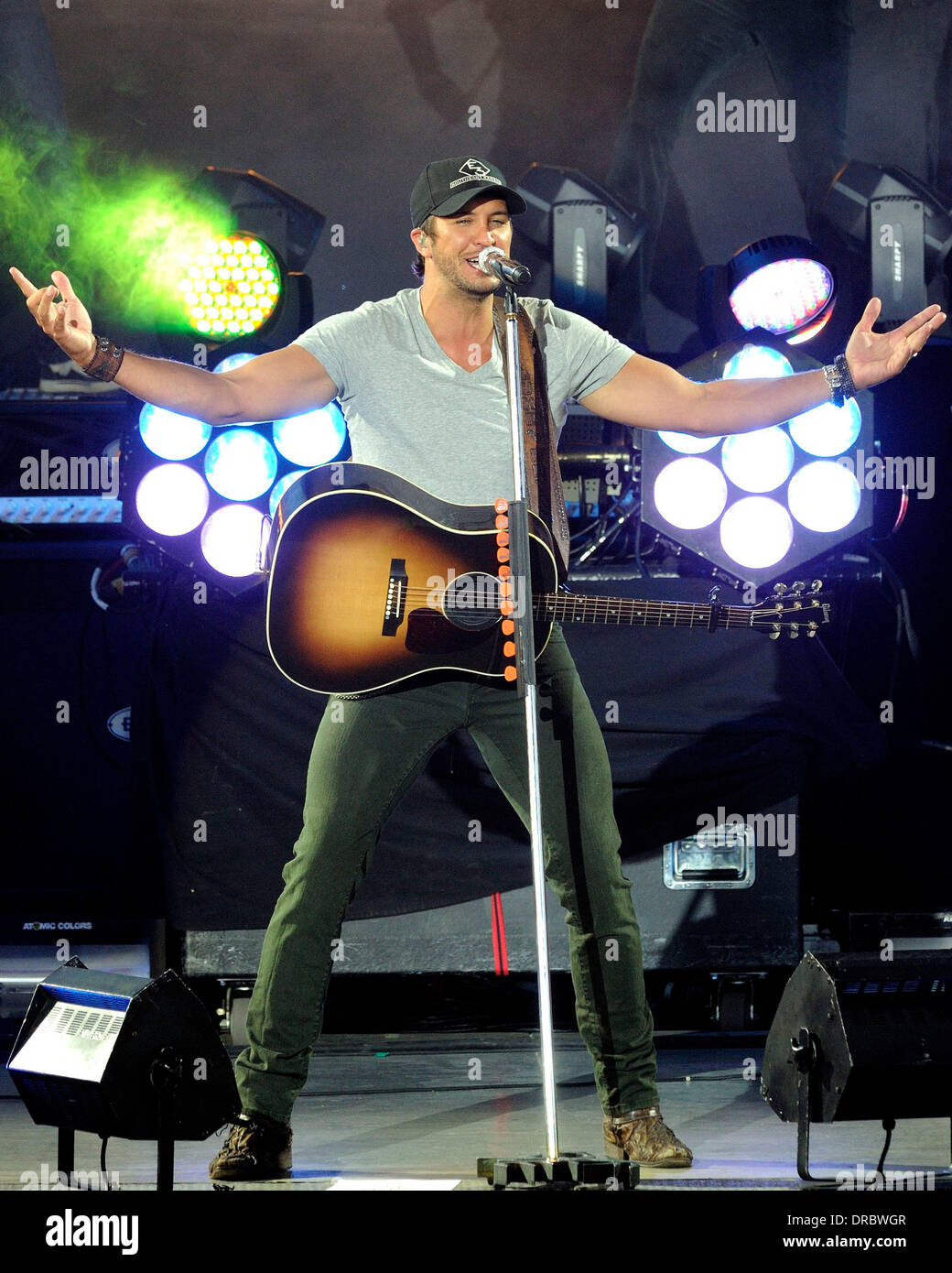 Luke Bryan performs at Molson Canadian Amphitheatre as opening support ...