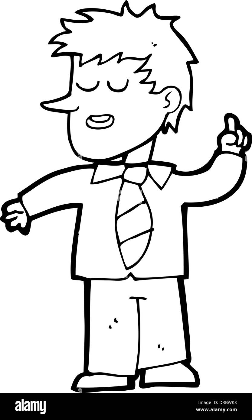 cartoon man with good idea Stock Vector Image & Art - Alamy