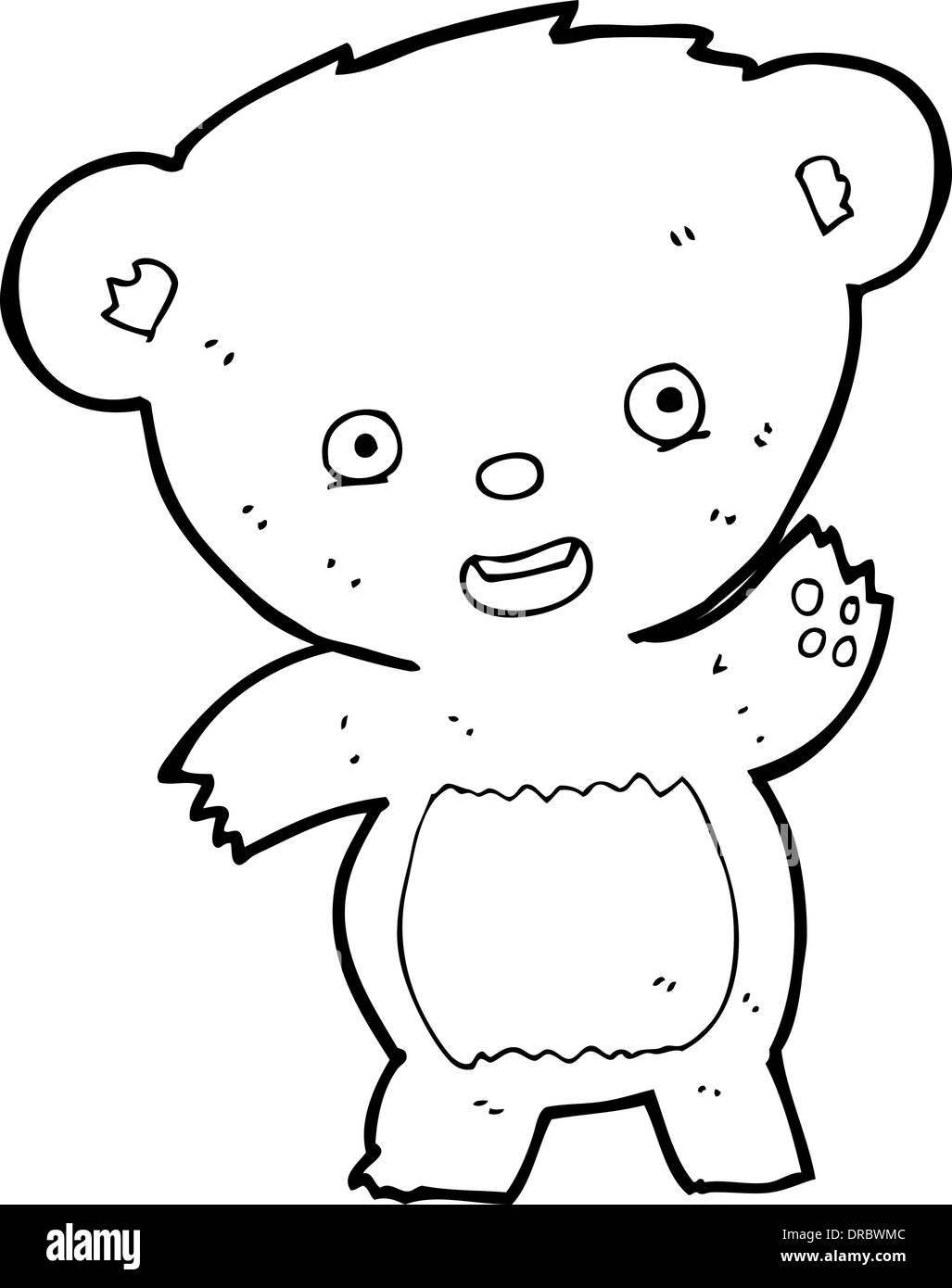cartoon waving teddy bear Stock Vector Image & Art - Alamy