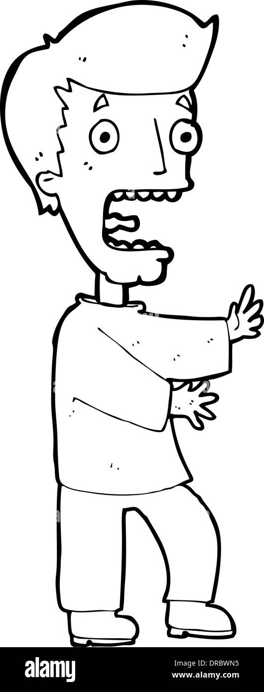 cartoon terrified man Stock Vector Image & Art - Alamy