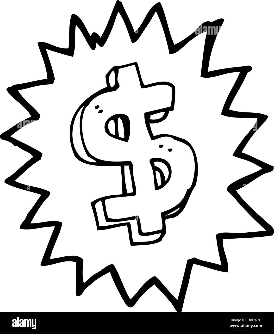 cartoon dollar symbol Stock Vector Image & Art - Alamy