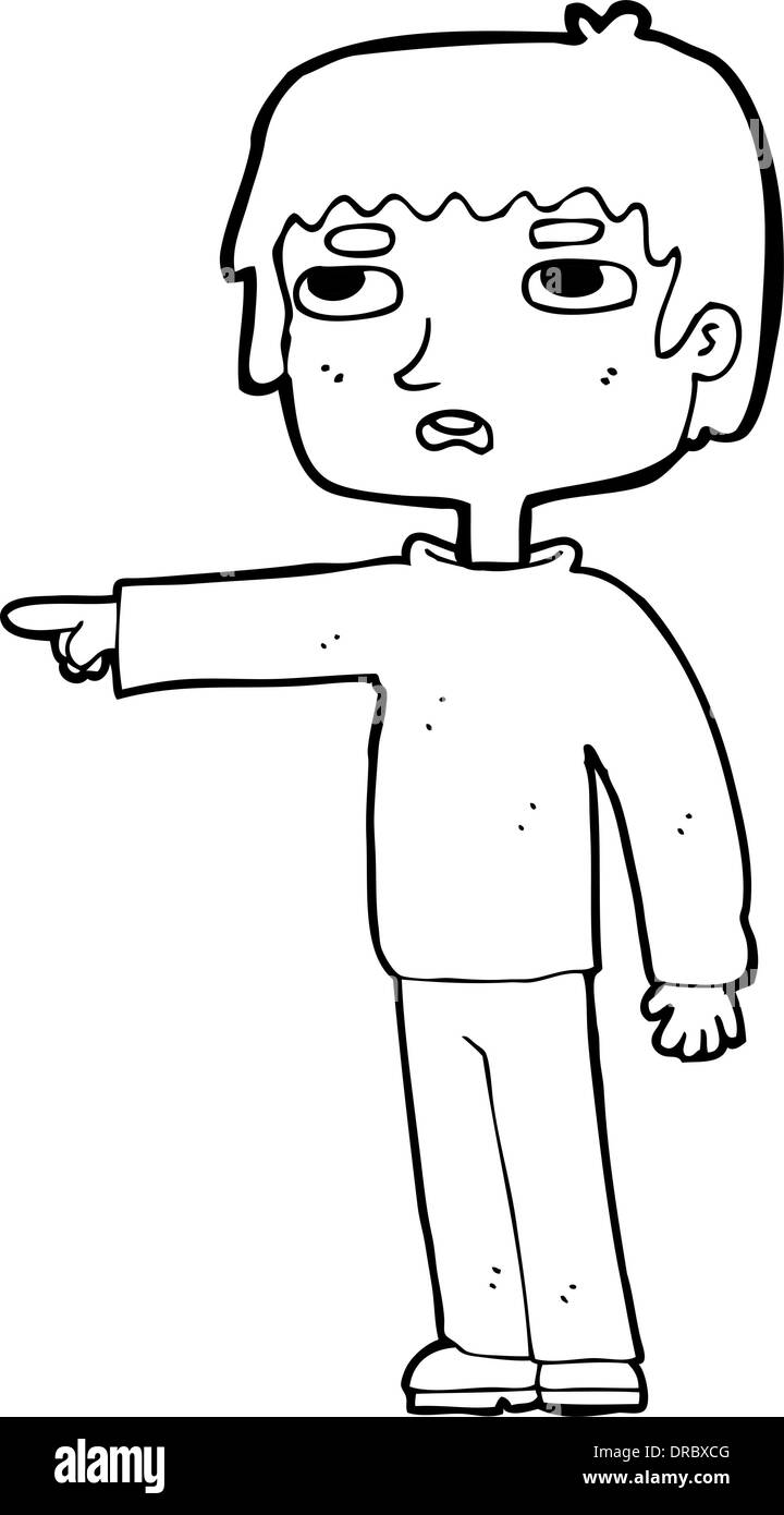 cartoon boy pointing Stock Vector Image & Art - Alamy