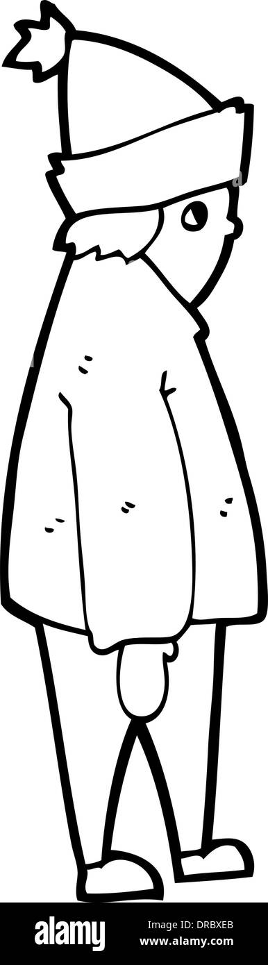 Winter clothes funny Black and White Stock Photos & Images - Alamy