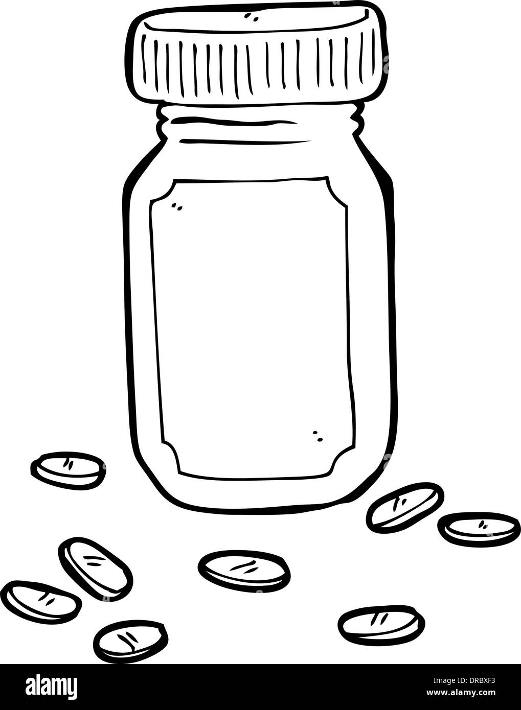 Tablets in jar Black and White Stock Photos & Images - Alamy