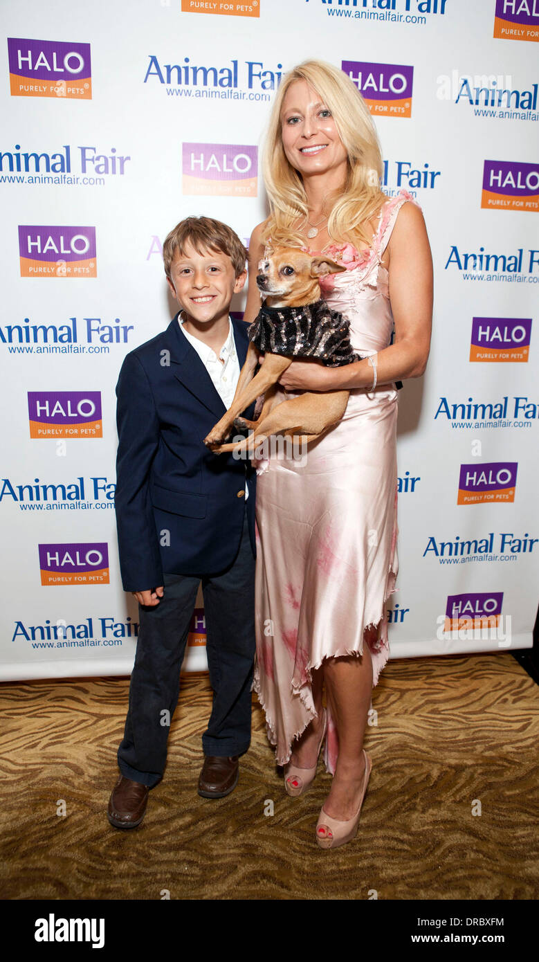 Ruth Katz & son Jonah with dog Luigi Animalfair.com produces the most ...