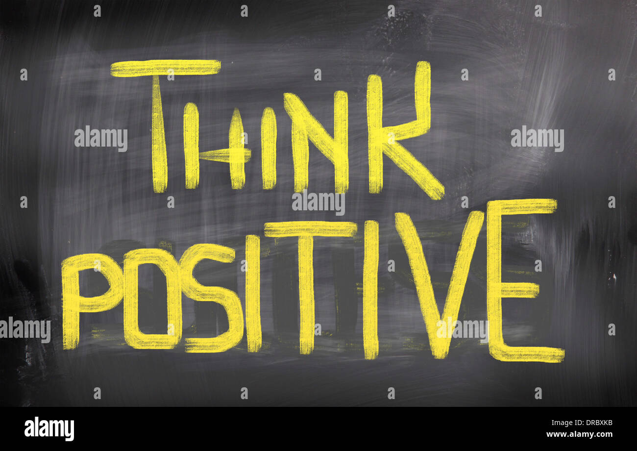 Think Positive Concept Stock Photo - Alamy