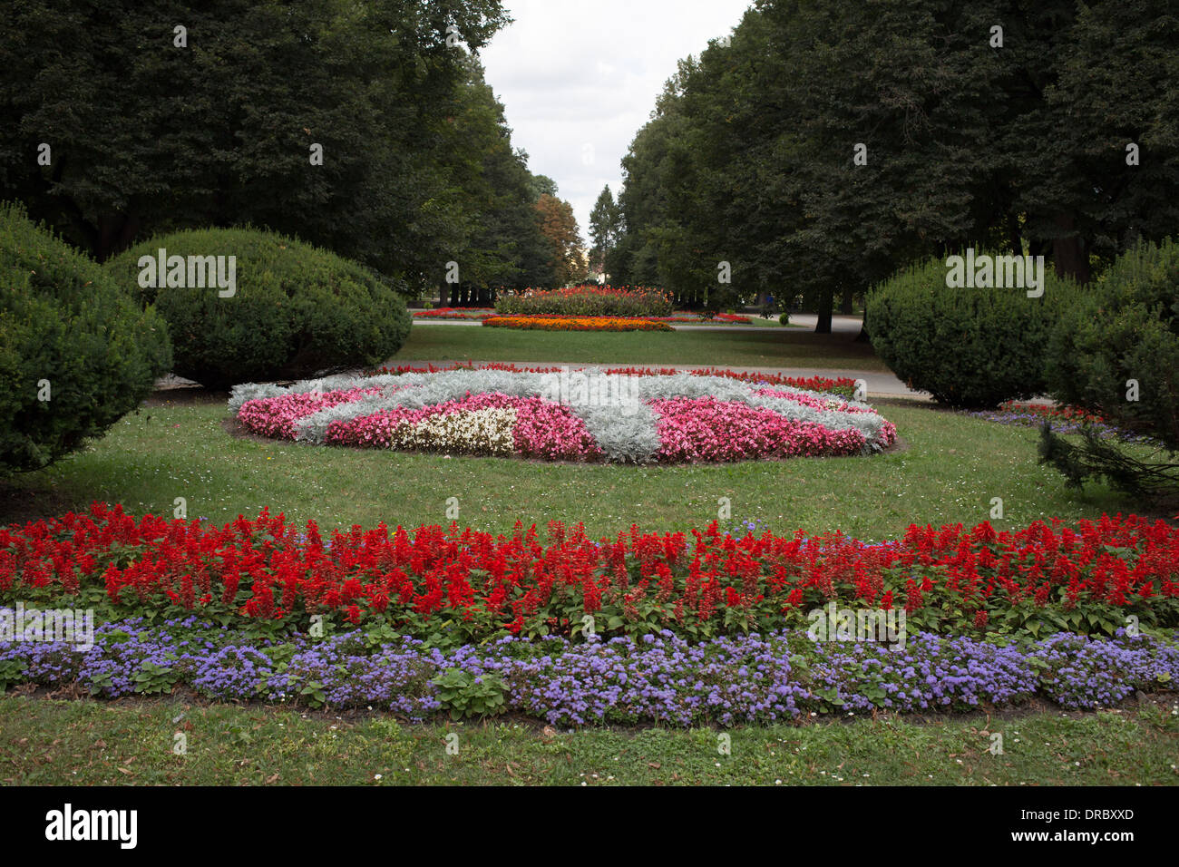 Nice park in Zamosc city Stock Photo - Alamy