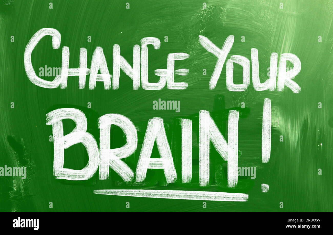 Change Your Brain Concept Stock Photo - Alamy