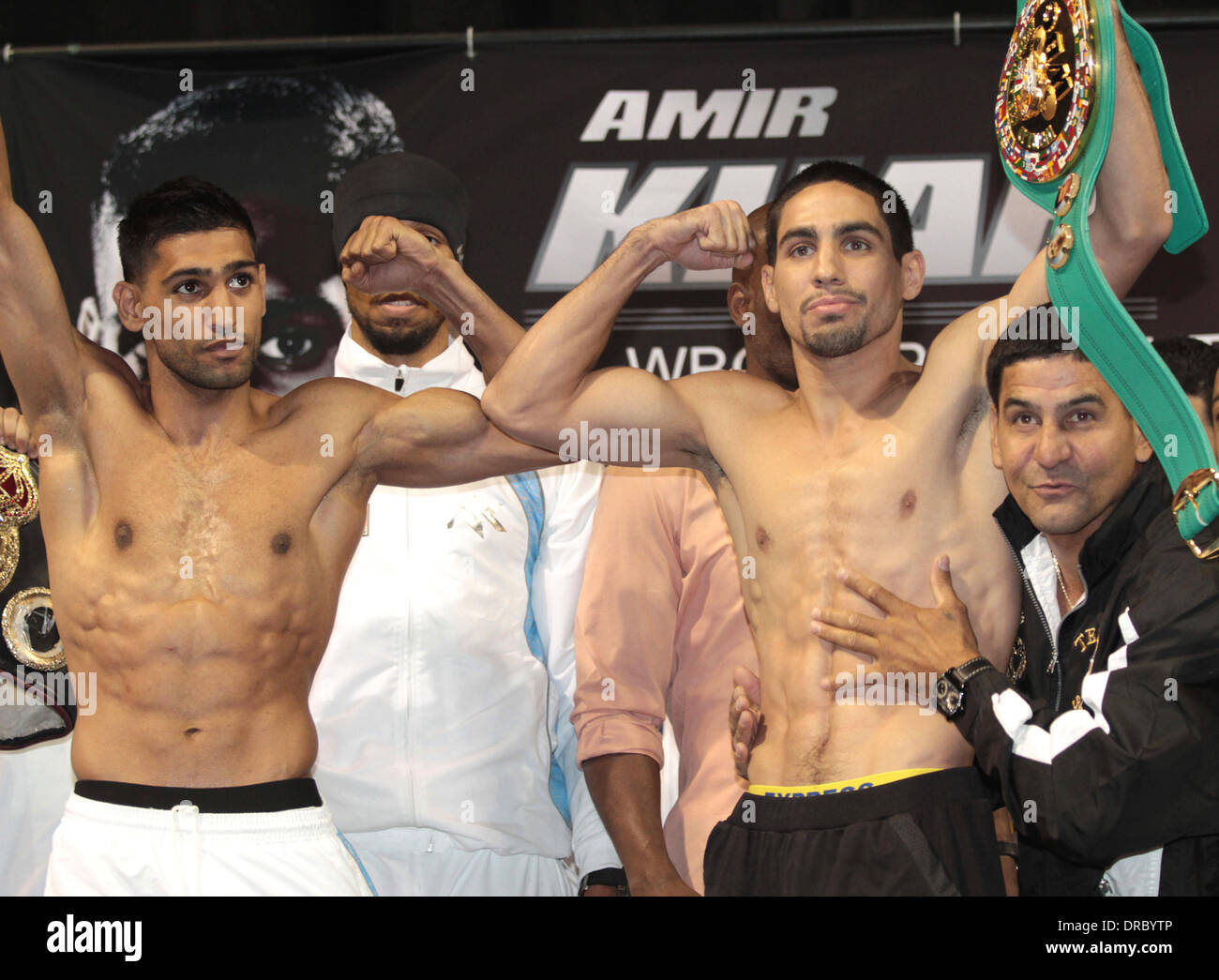Amir Khan and Danny Garcia Junior welterweight champions Amir Khan and ...