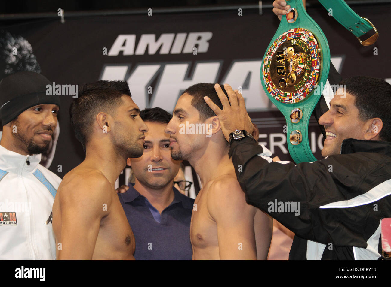 Amir Khan and Danny Garcia Junior welterweight champions Amir Khan and ...
