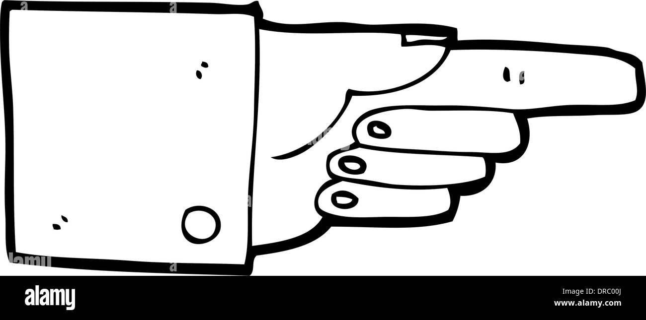 cartoon pointing hand Stock Vector Image & Art - Alamy