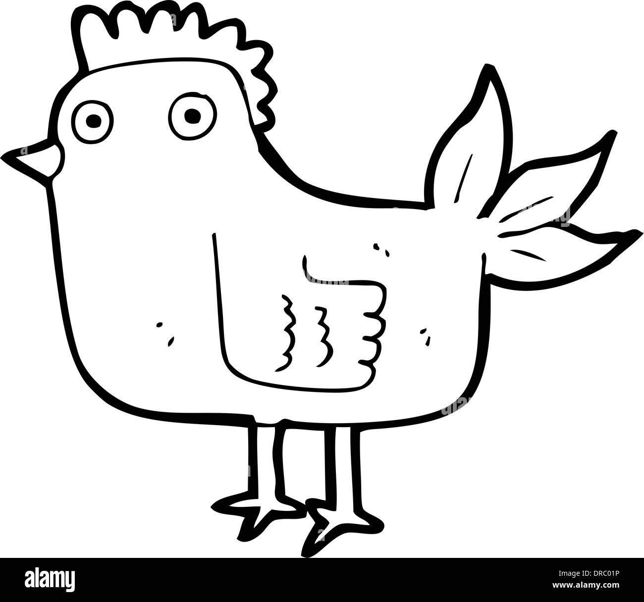 Cartoon hen Black and White Stock Photos & Images - Alamy