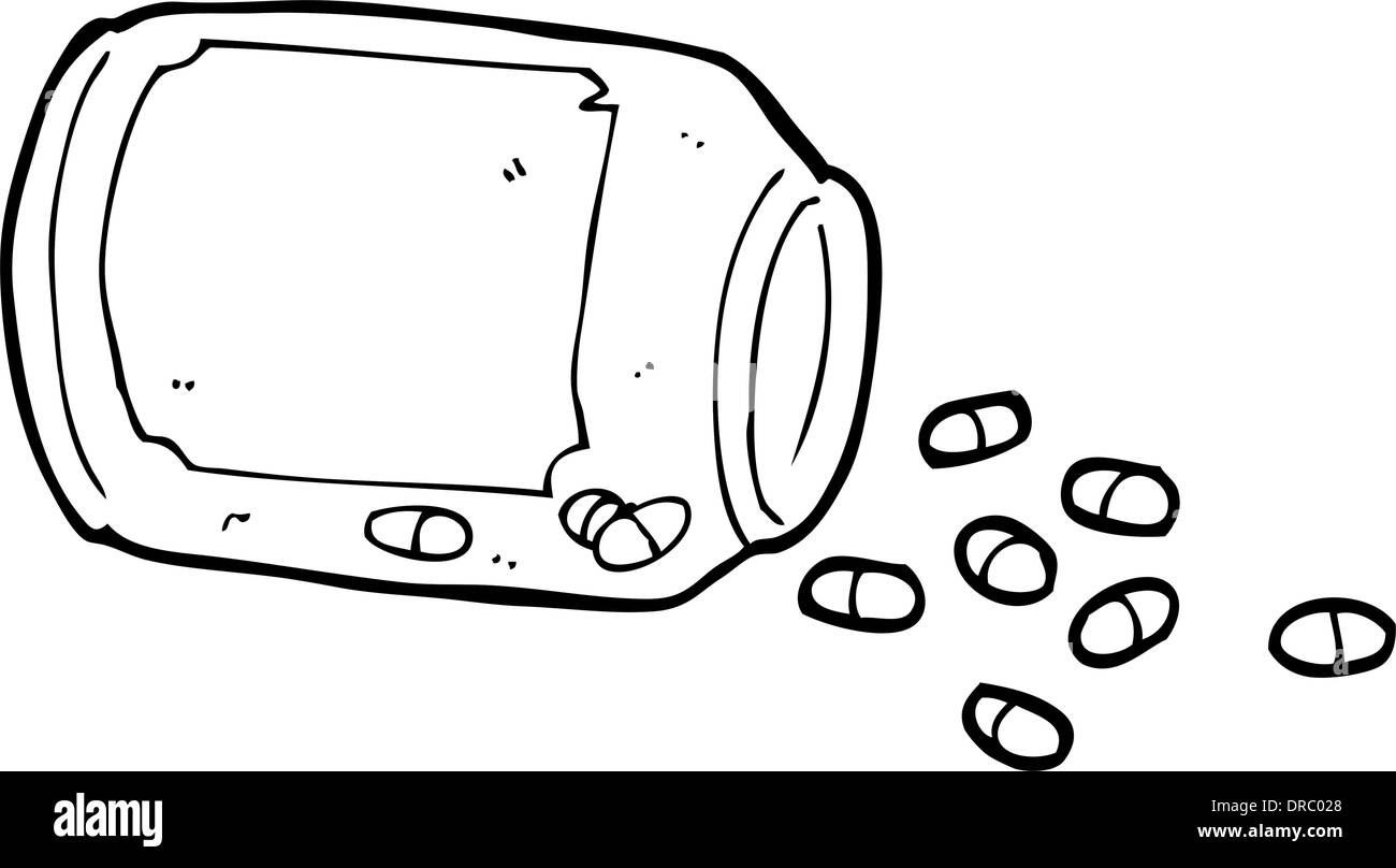 cartoon jar of pills Stock Vector Image & Art - Alamy