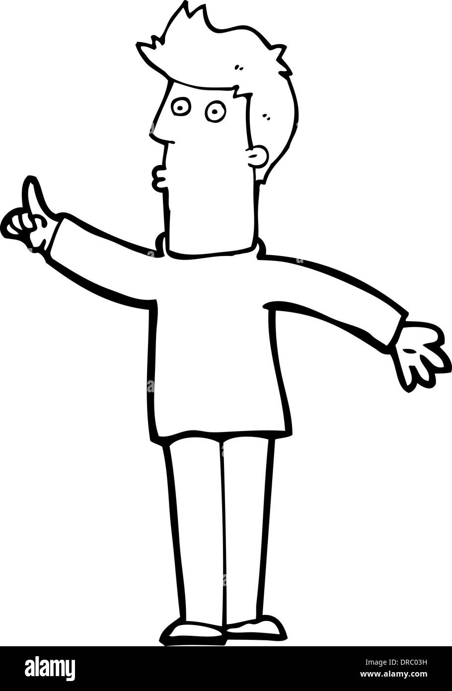 cartoon man advising caution Stock Vector Image & Art - Alamy