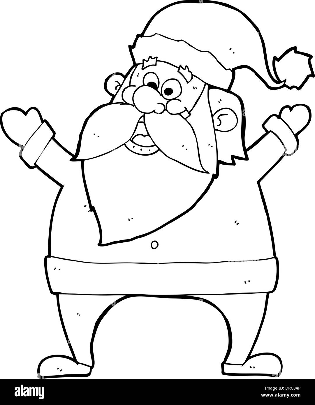 jolly santa cartoon Stock Vector Image & Art - Alamy