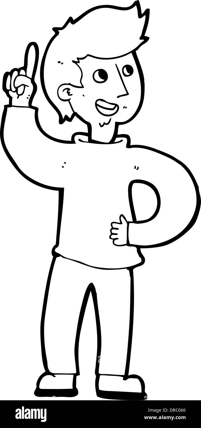 cartoon man with idea Stock Vector Image & Art - Alamy