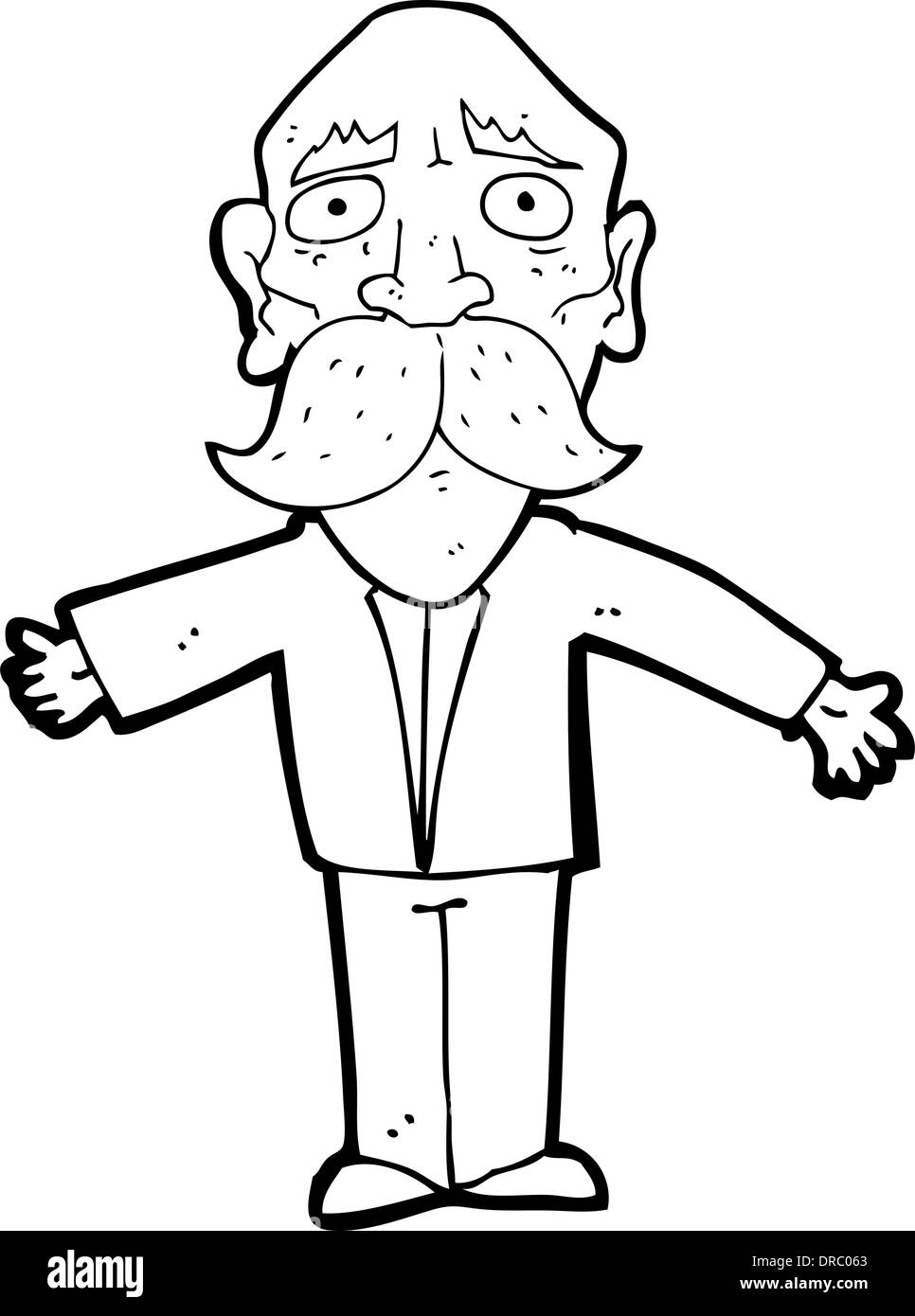 cartoon disappointed old man Stock Vector Image & Art - Alamy