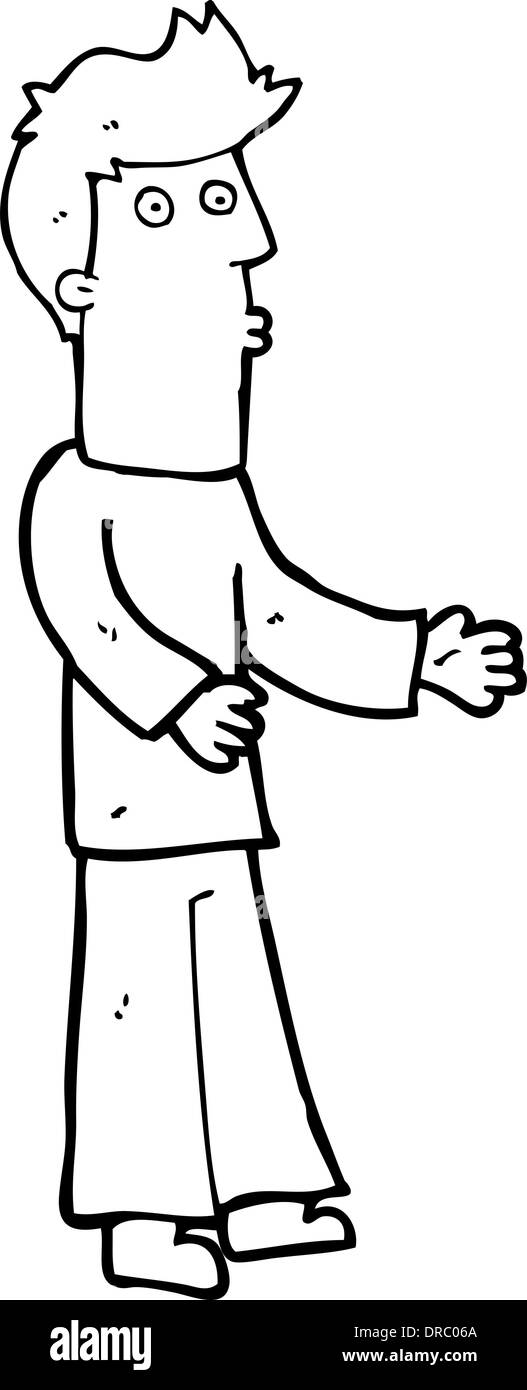 cartoon man explaining Stock Vector Image & Art - Alamy