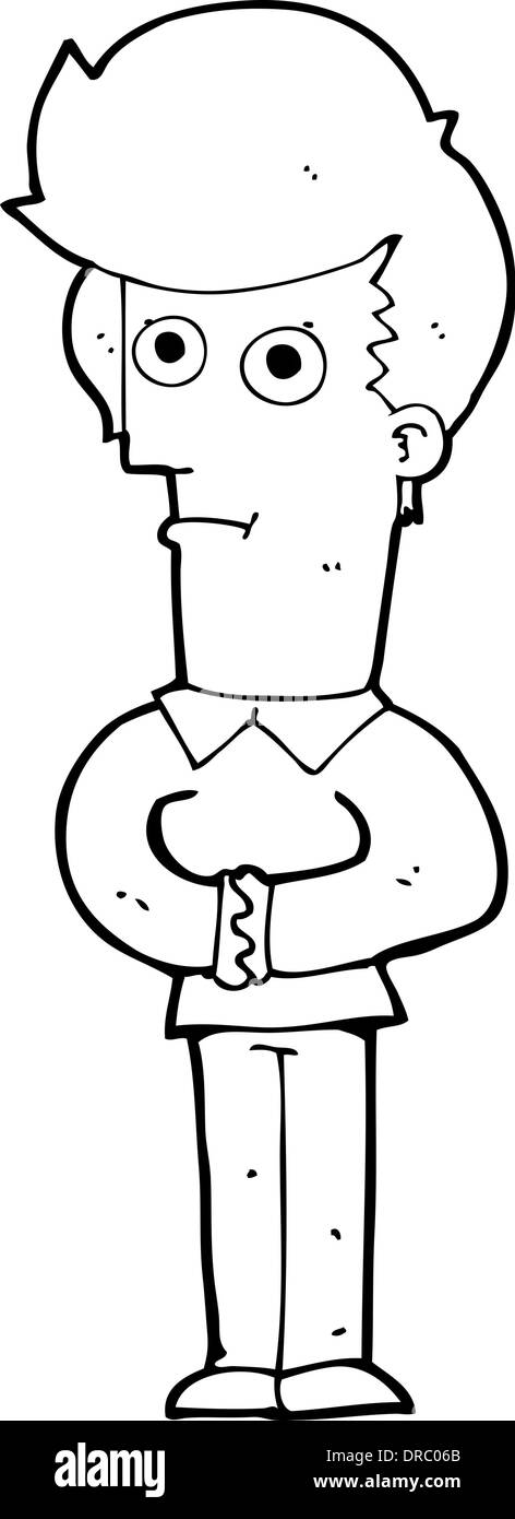 cartoon man staring Stock Vector Image & Art - Alamy