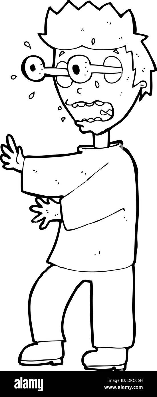 cartoon terrified boy Stock Vector Image & Art - Alamy