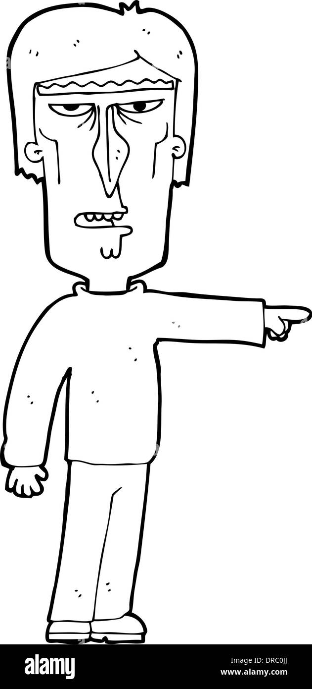 cartoon pointing man Stock Vector Image & Art - Alamy