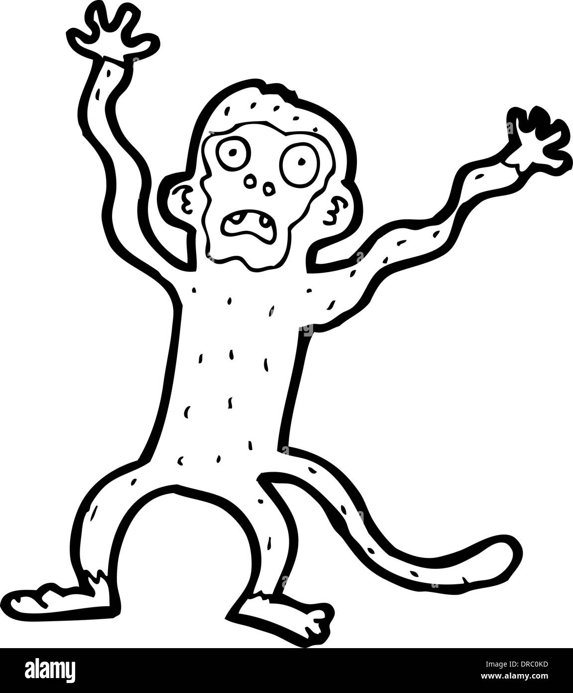 Scared monkey Stock Vector Images - Alamy