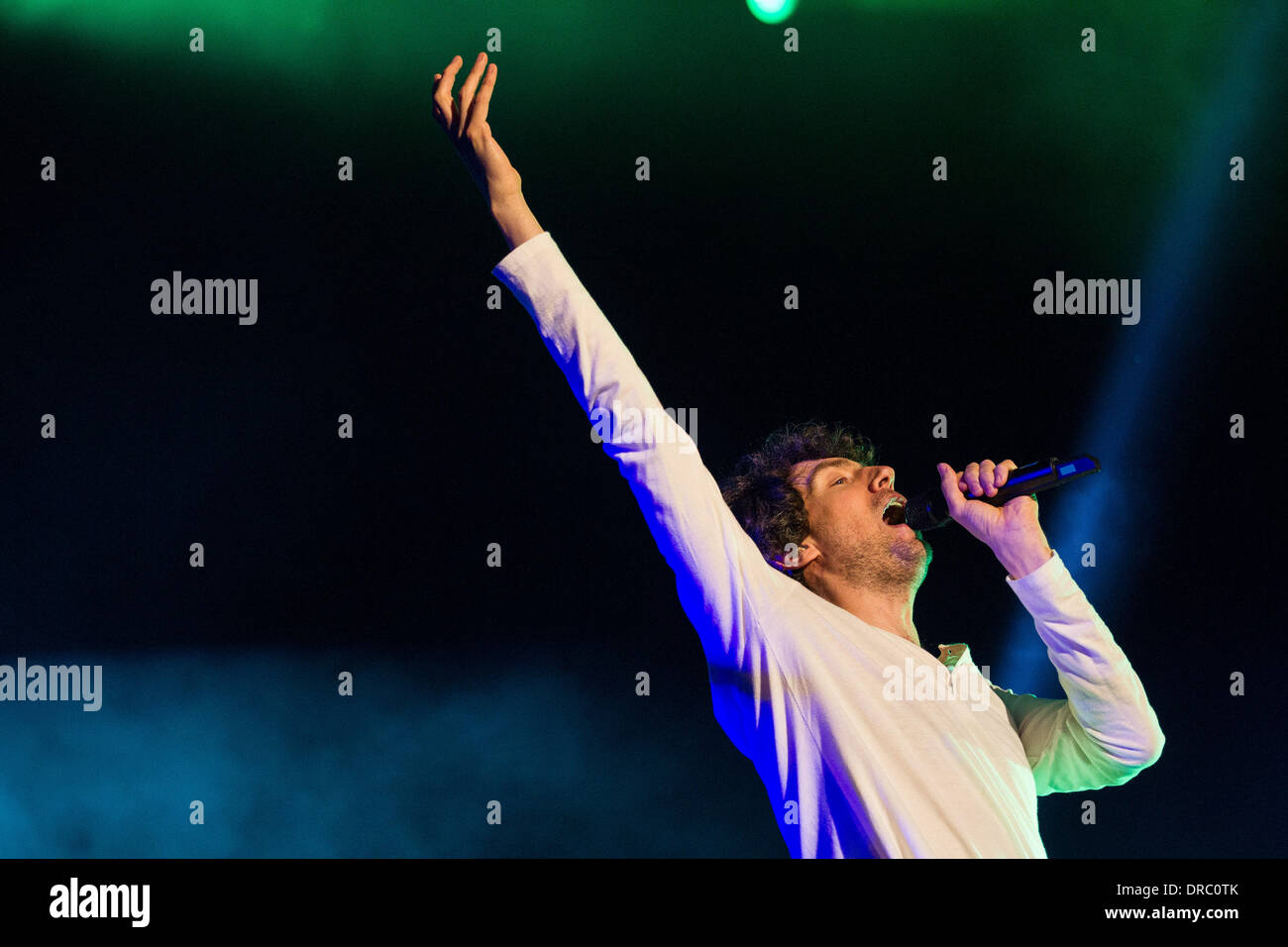 Snow Patrol performing live on stage during the Festival Optimus Alive ...