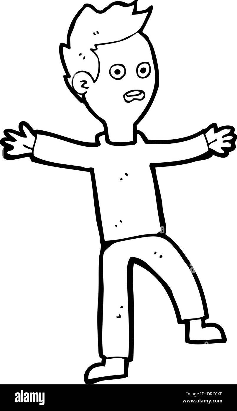 cartoon startled boy Stock Vector Image & Art - Alamy