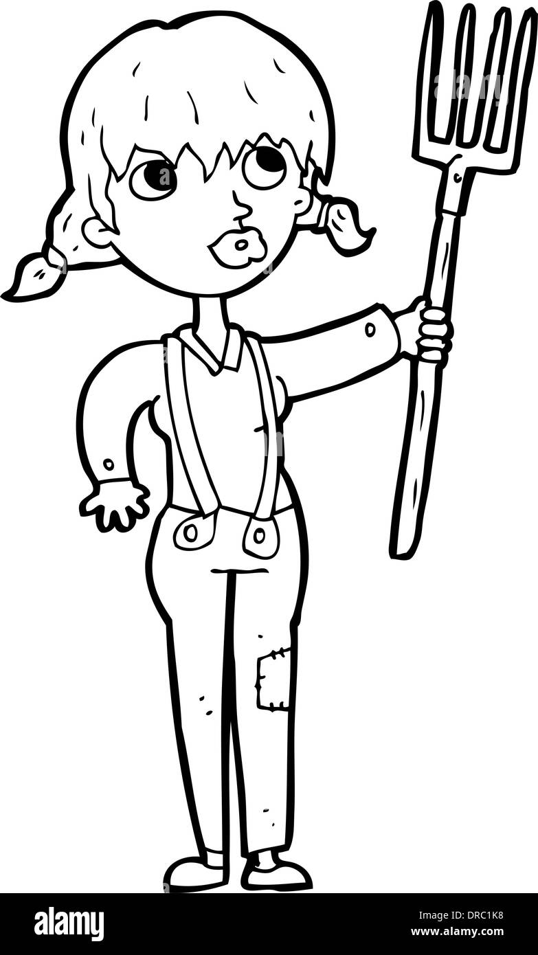 Girl Farmer Coloring Pages