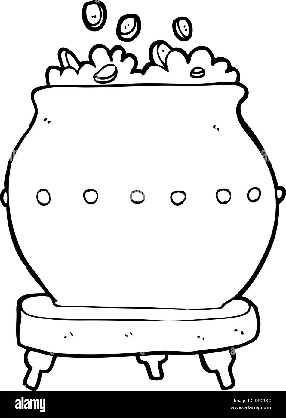 cartoon pot of gold Stock Vector Image & Art - Alamy