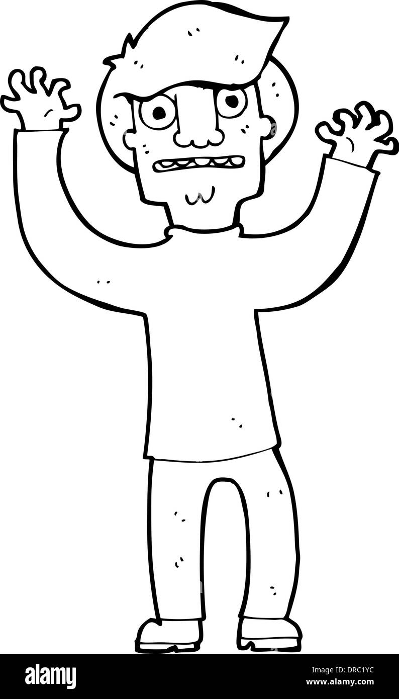 cartoon terrified man Stock Vector Image & Art - Alamy