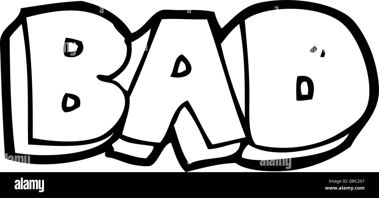 cartoon bad sign Stock Vector Image & Art - Alamy