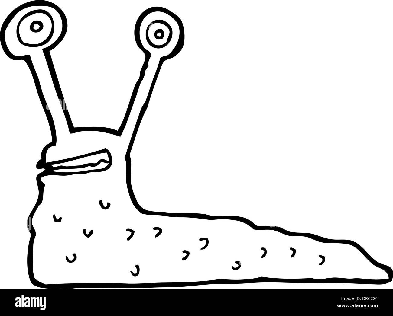 Slug cartoon Black and White Stock Photos & Images - Alamy