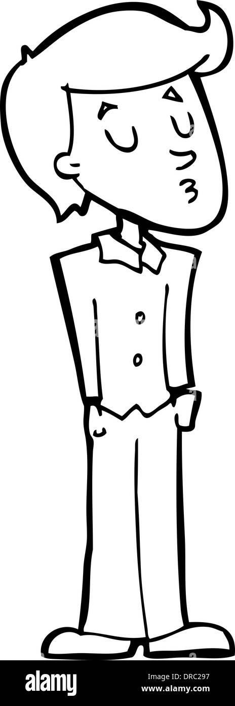 cartoon calm man Stock Vector Image & Art - Alamy