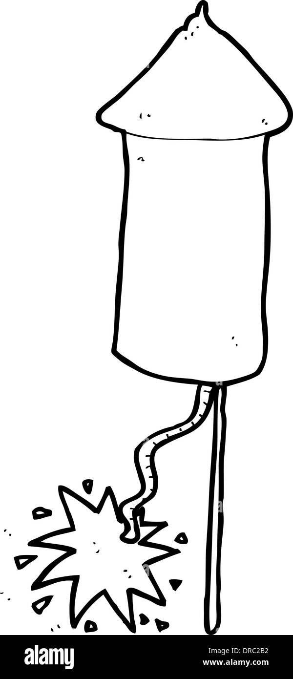 Cartoon firework Black and White Stock Photos & Images - Alamy