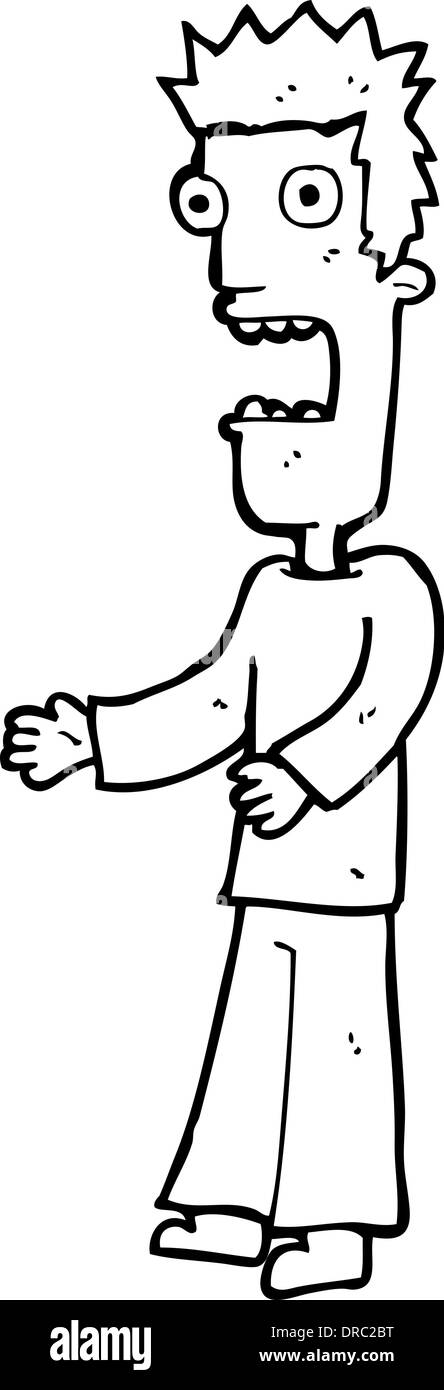 cartoon man freaking out Stock Vector Image & Art - Alamy