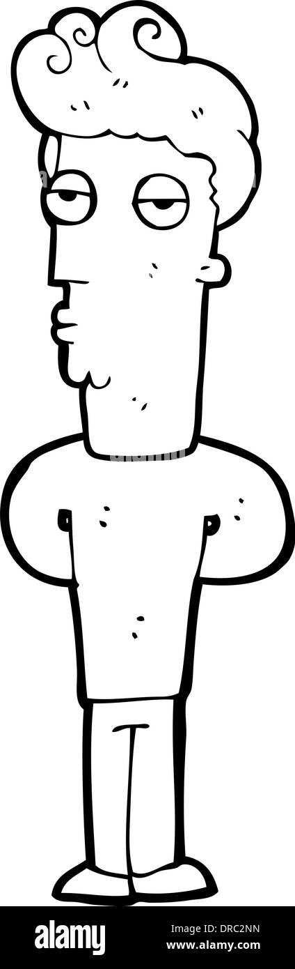 cartoon bored man Stock Vector Image & Art - Alamy