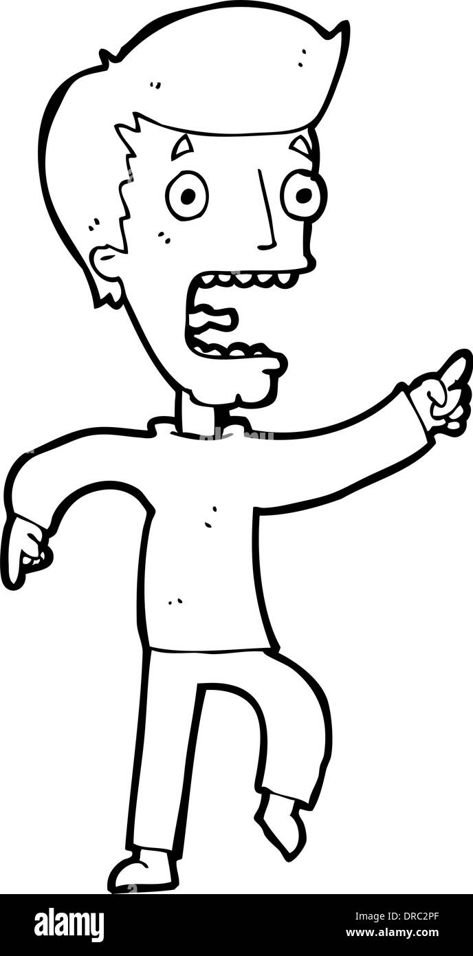 cartoon terrified man Stock Vector Image & Art - Alamy