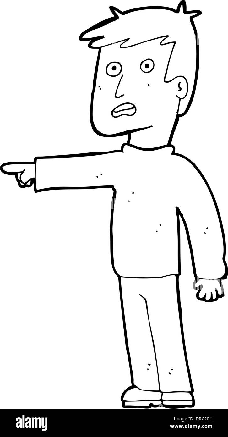 cartoon pointing man Stock Vector Image & Art - Alamy