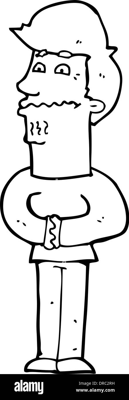 cartoon nervous man Stock Vector Image & Art - Alamy