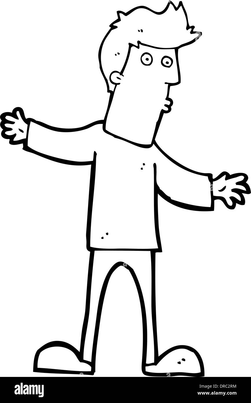 cartoon curious man Stock Vector Image & Art - Alamy