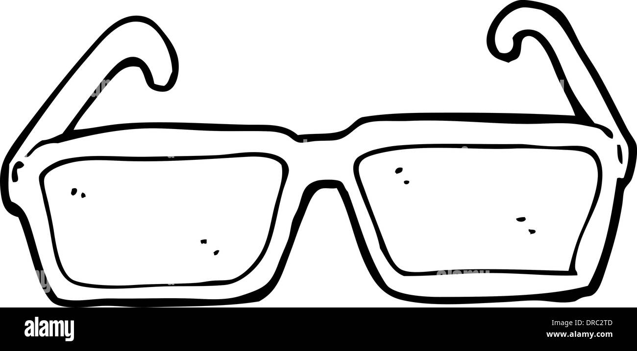 Cartoon spectacles Black and White Stock Photos & Images - Alamy